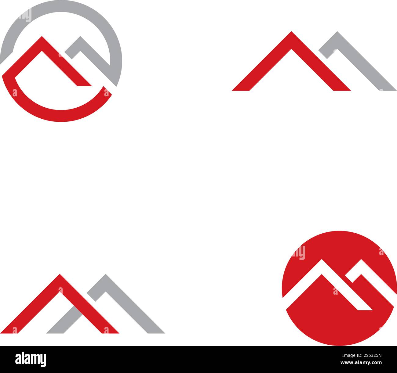 Mountains Logo Template Stock Vector Image & Art - Alamy