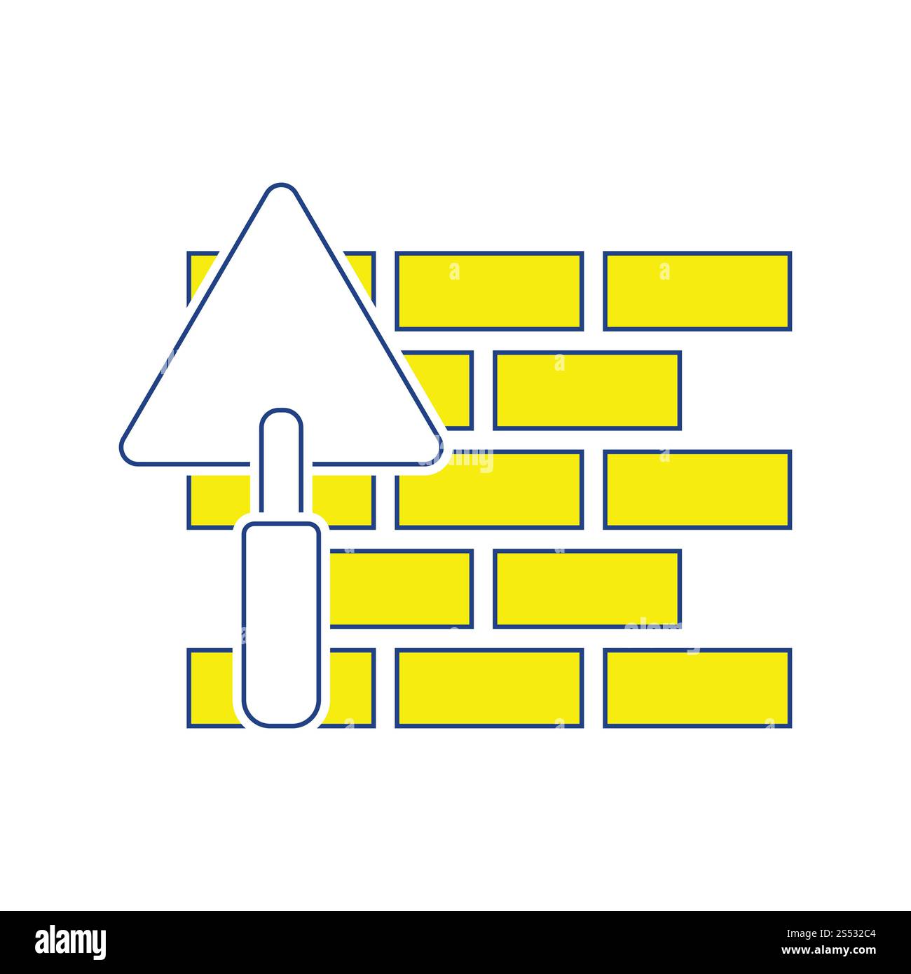 Trowel vector icon design hi-res stock photography and images - Alamy