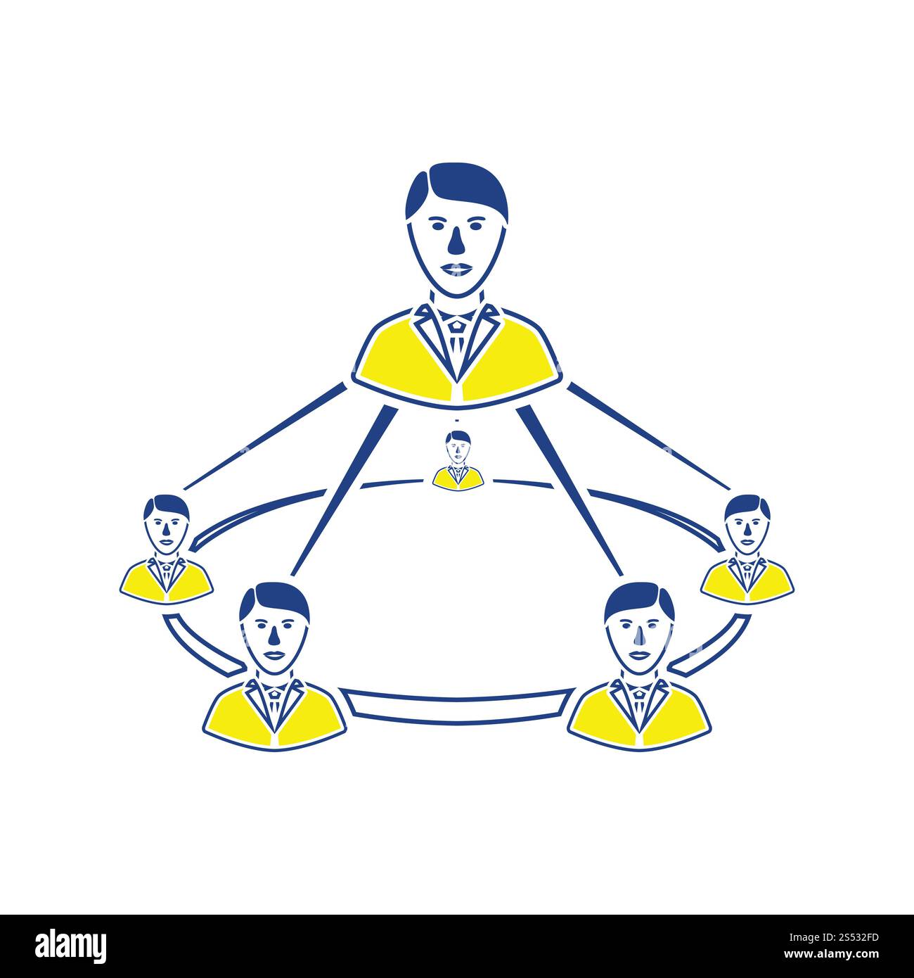 Vector illustration concept team Cut Out Stock Images & Pictures - Alamy