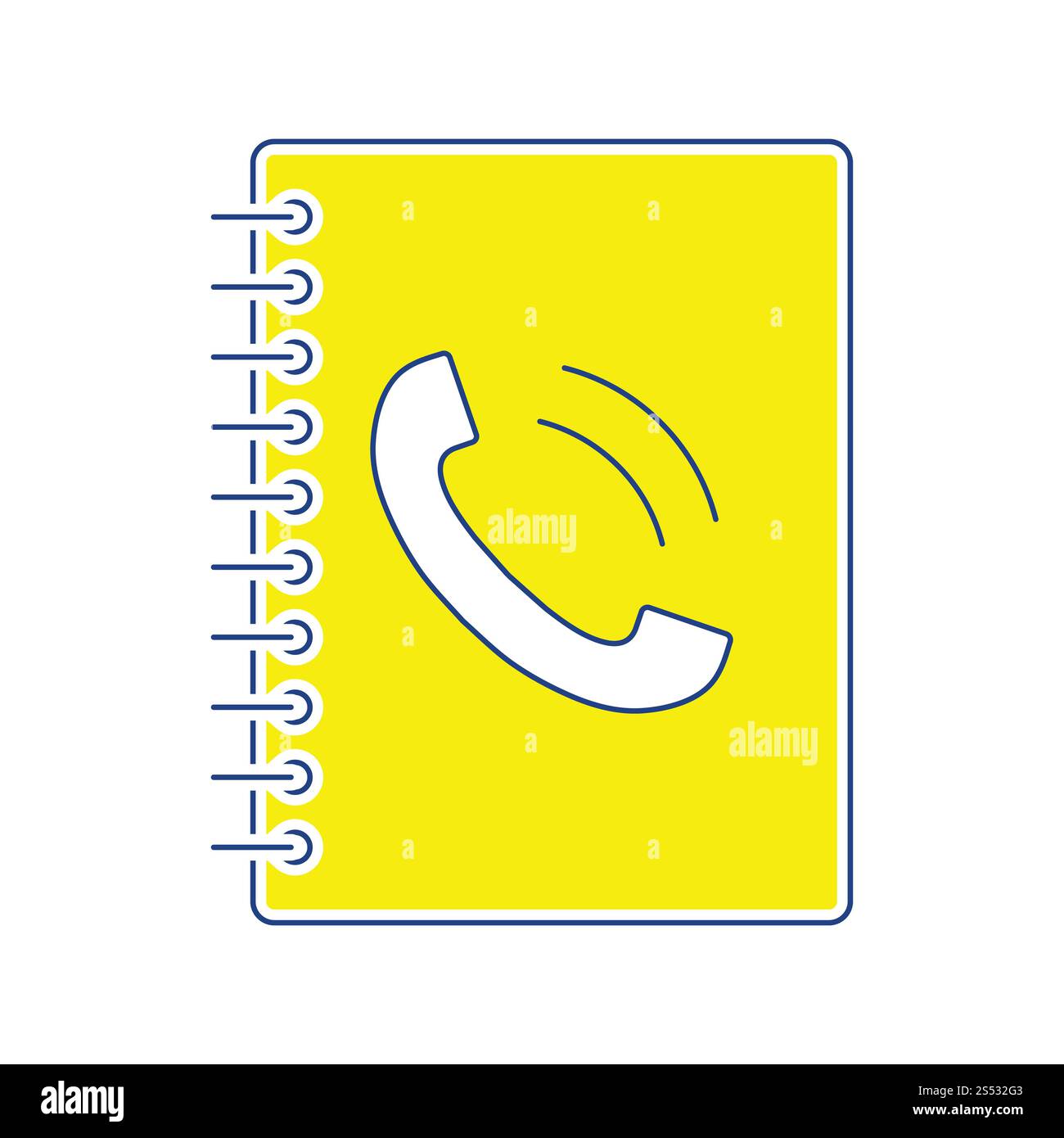 Contact book simple vector Cut Out Stock Images & Pictures - Alamy