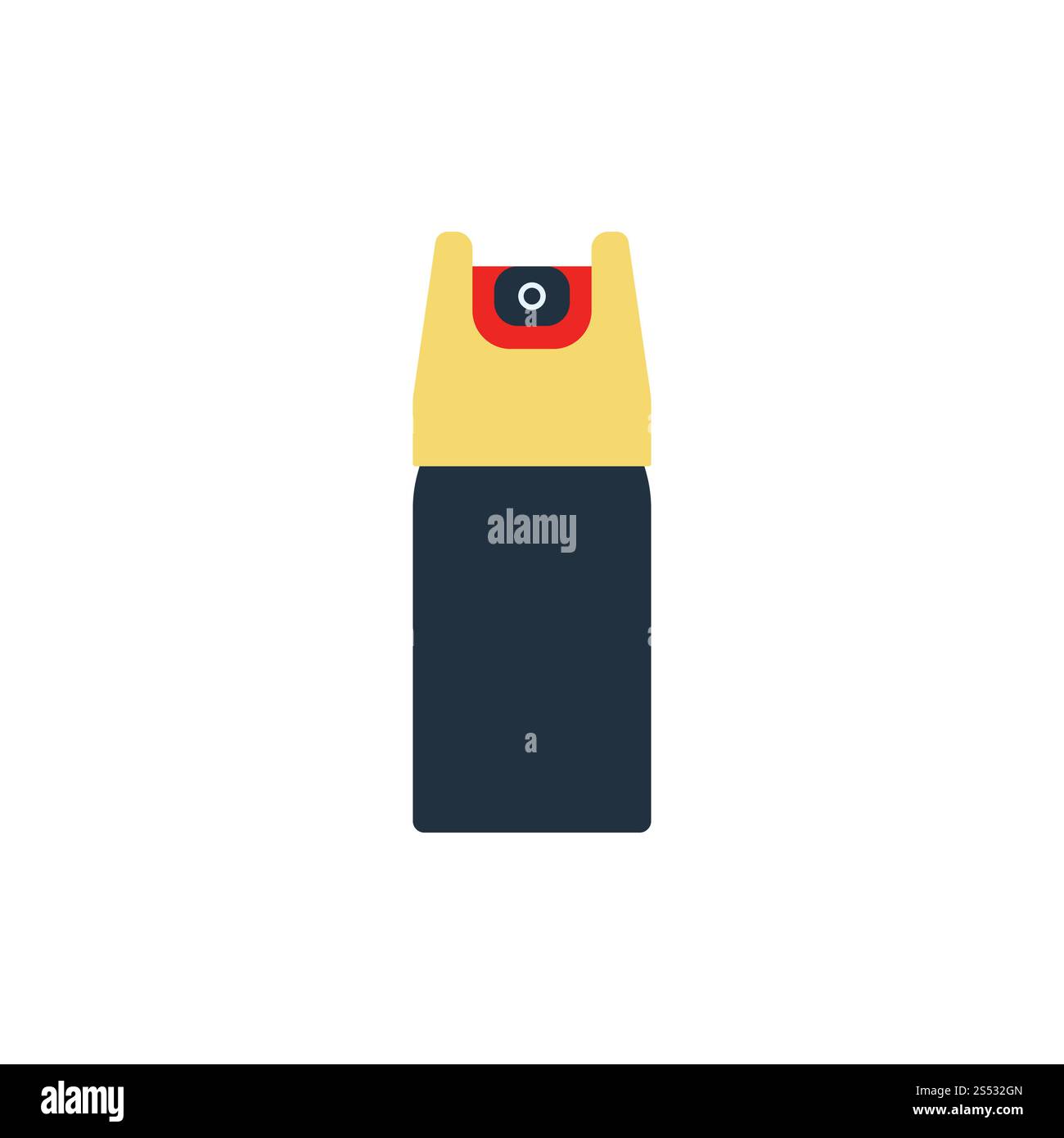 Pepper spray icon. Flat color design. Vector illustration Stock Photo ...