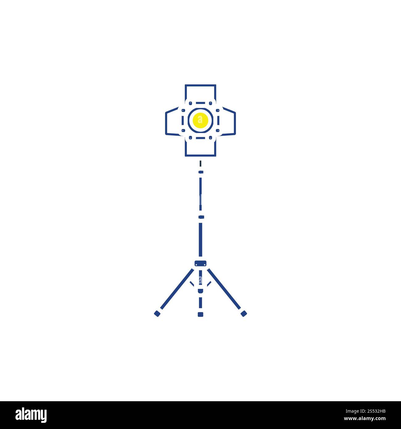 Icon of curtain light. Thin line design. Vector illustration Stock ...