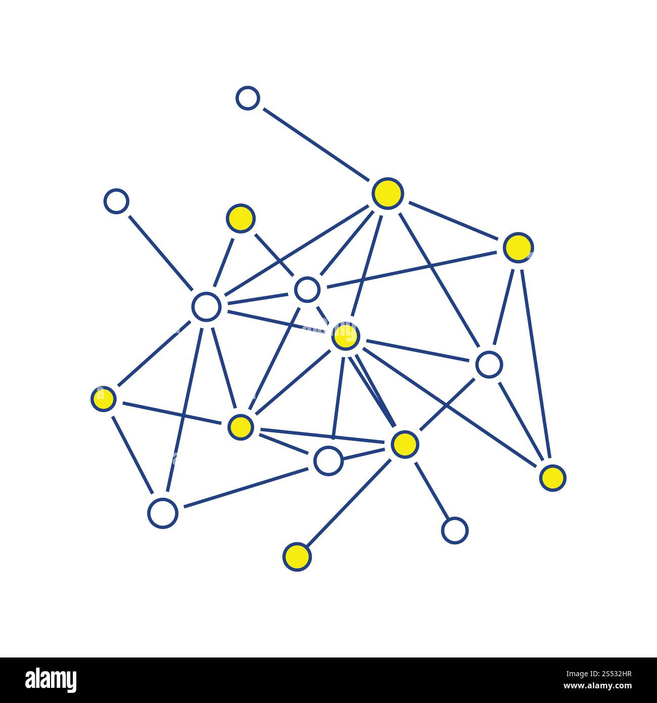 Connection net icon. Thin line design. Vector illustration Stock Photo - Alamy