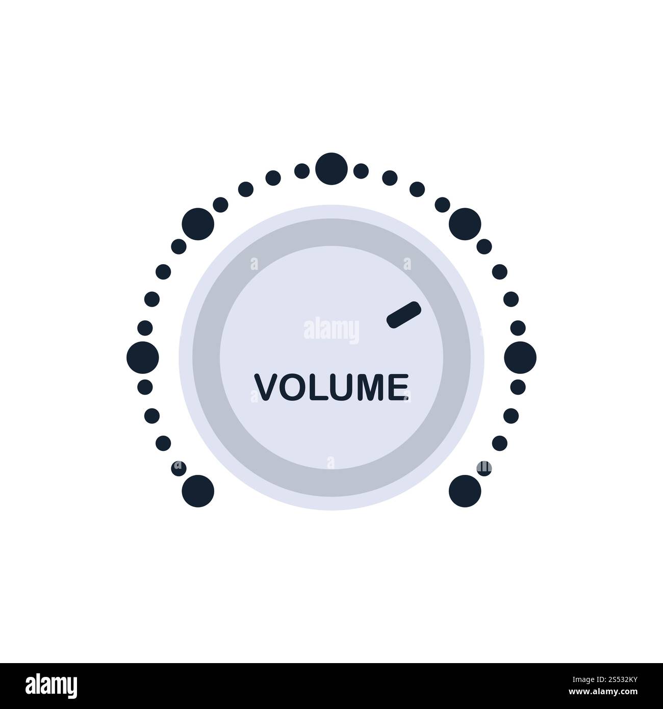 Volume control icon. Flat color design. Vector illustration Stock Photo ...