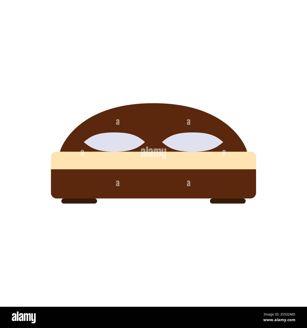 Hotel single room bed Cut Out Stock Images & Pictures - Alamy