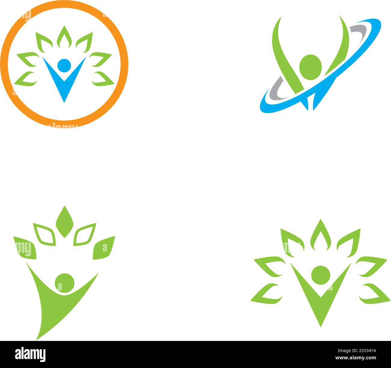 Human character logo sign,Health care logo Stock Vector Image & Art - Alamy
