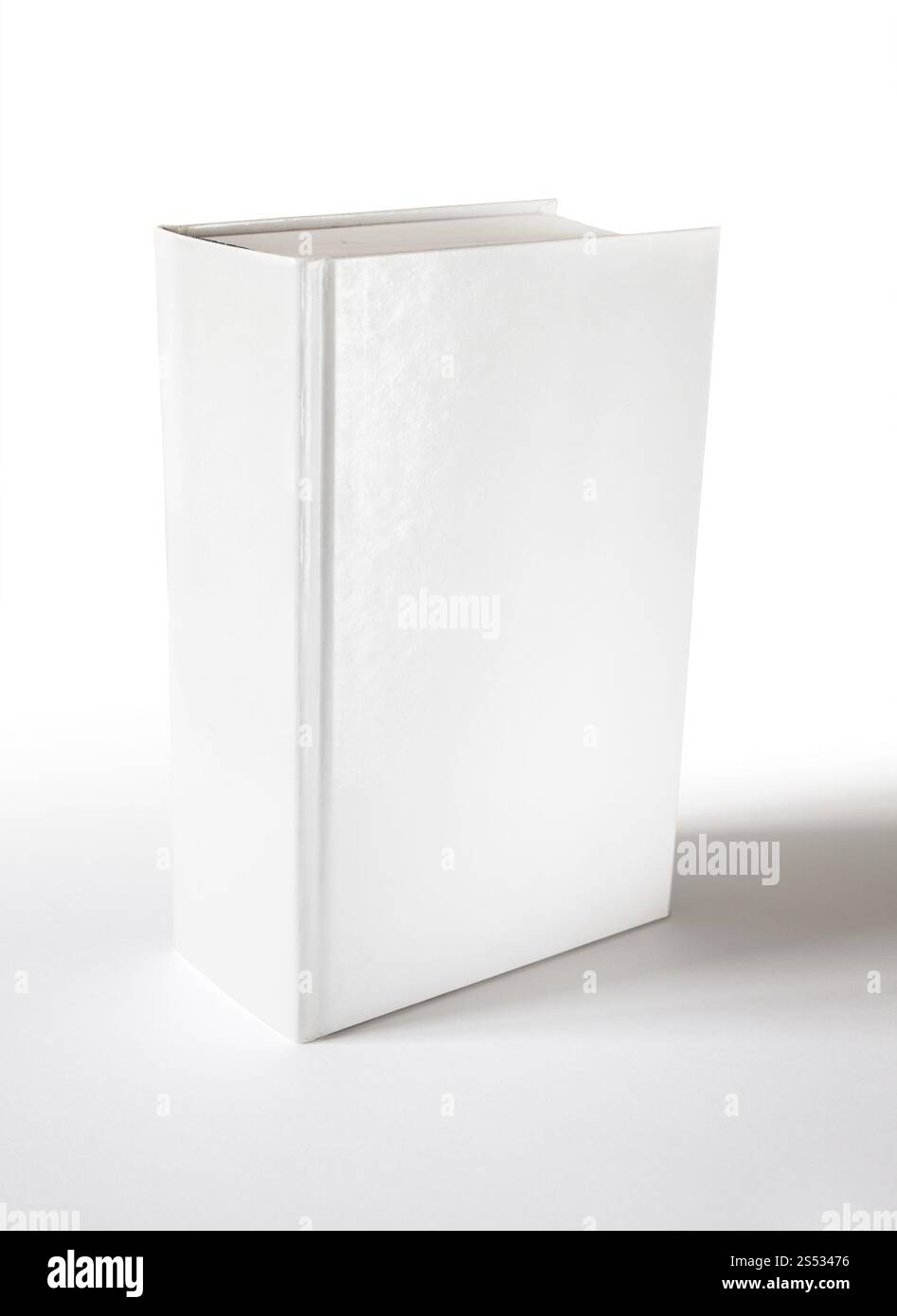 Closed blank dictionary, book mockup template. Grey background. Closed ...