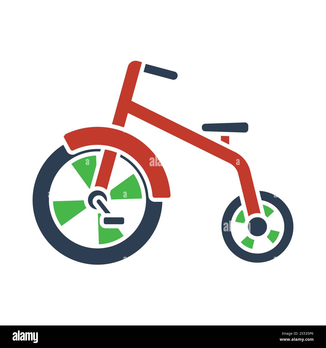 Baby trike icon. Flat color design. Vector illustration Stock Photo - Alamy
