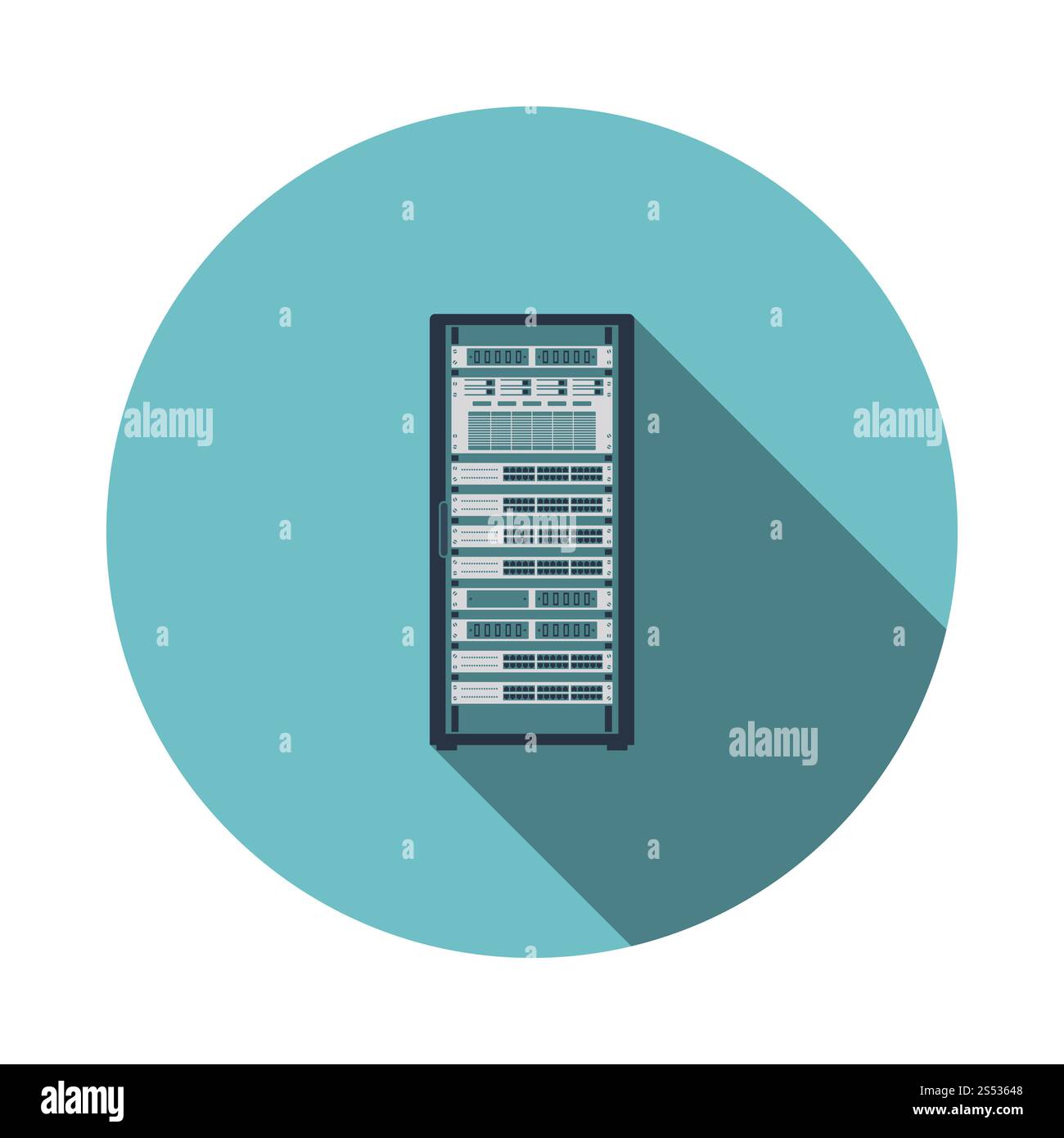 Data network flat color hi-res stock photography and images - Alamy