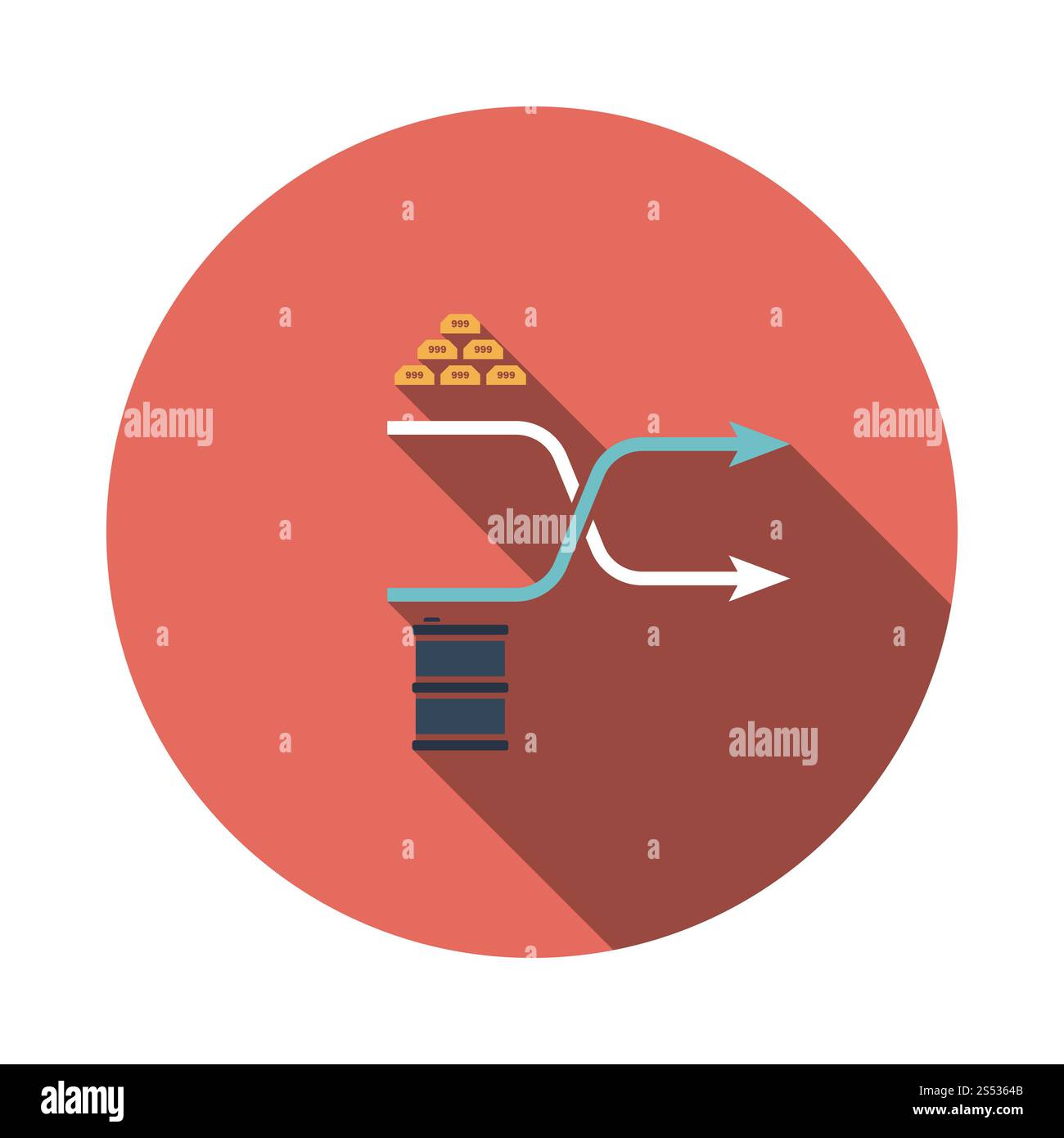 Comparison diagram color icon hi-res stock photography and images - Alamy