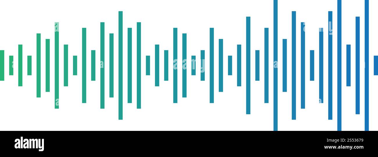 sound wave ilustration vector template Stock Vector Image & Art - Alamy