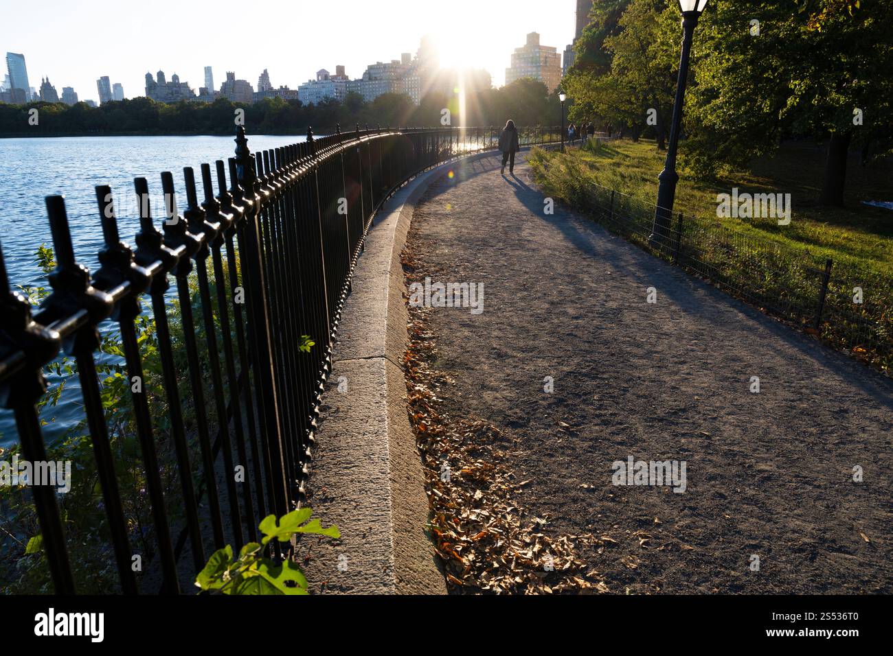 Running and walking track Central Park, New York City Stock Photo - Alamy