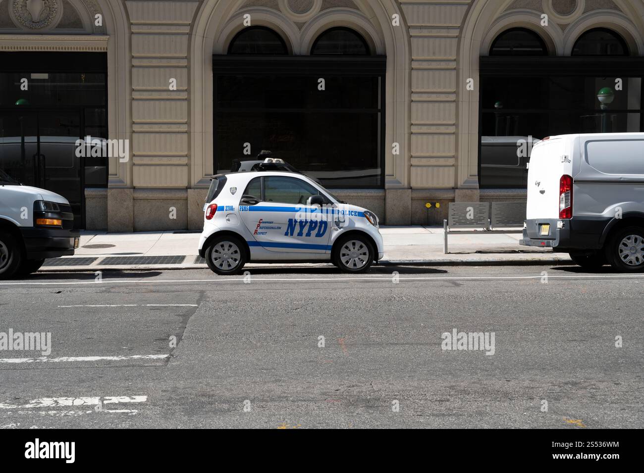 A small NYPD policecar in Manhattan NYC Stock Photo - Alamy
