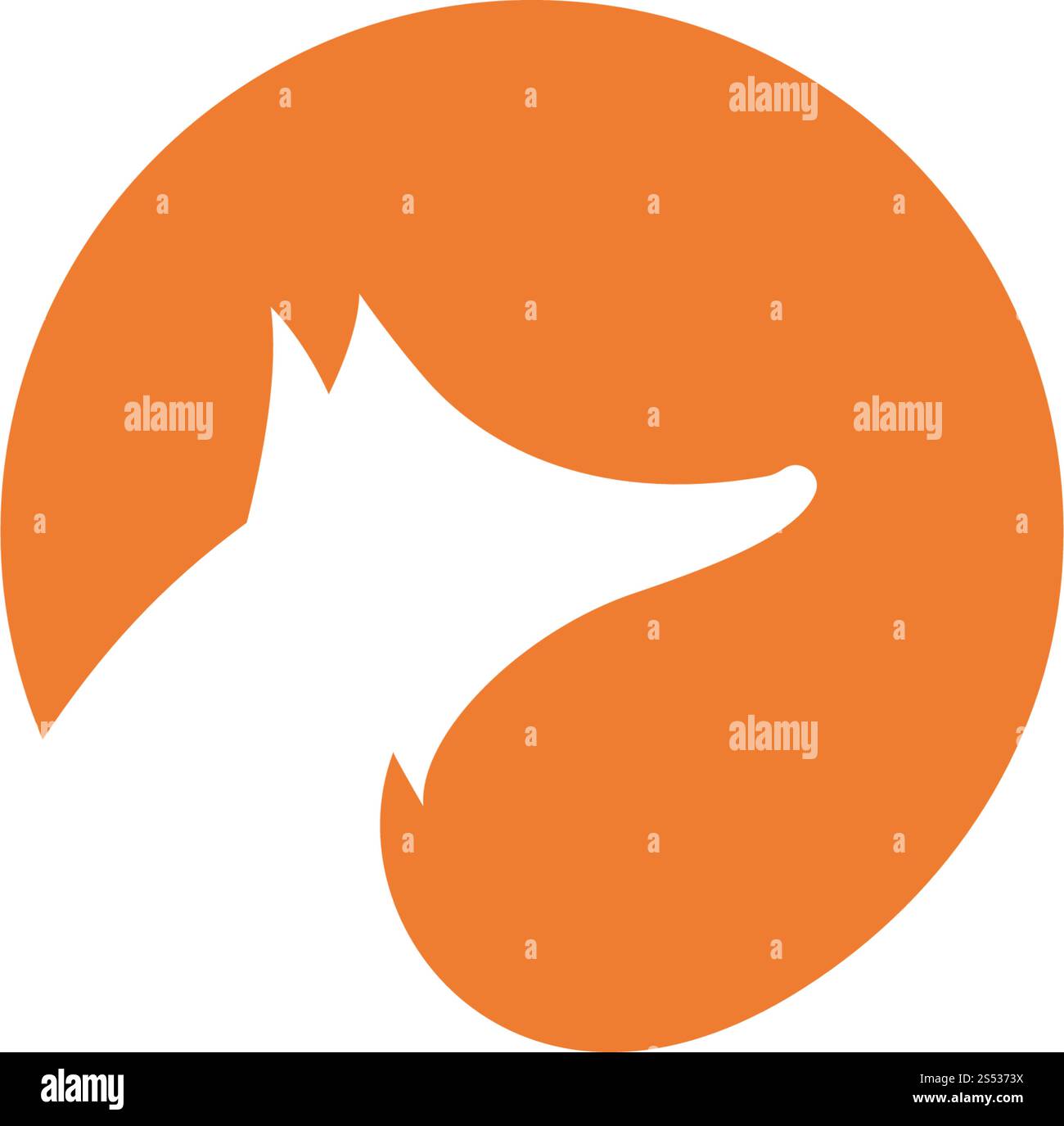 fox logo vector ilustration template Stock Vector Image & Art - Alamy