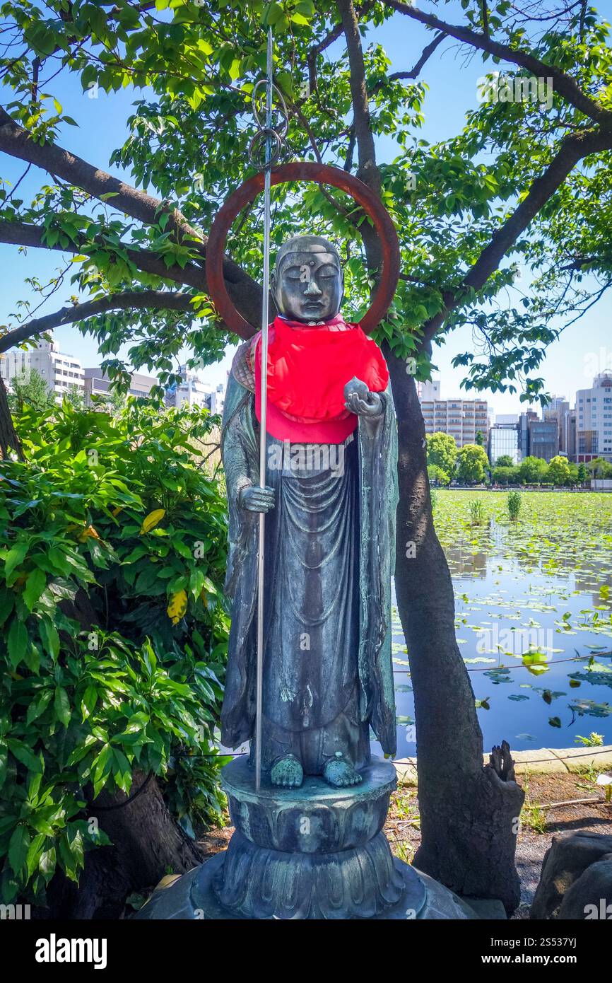 Jizo statue at Shinobazu pond in Ueno, Tokyo, Japan. Jizo statue at ...