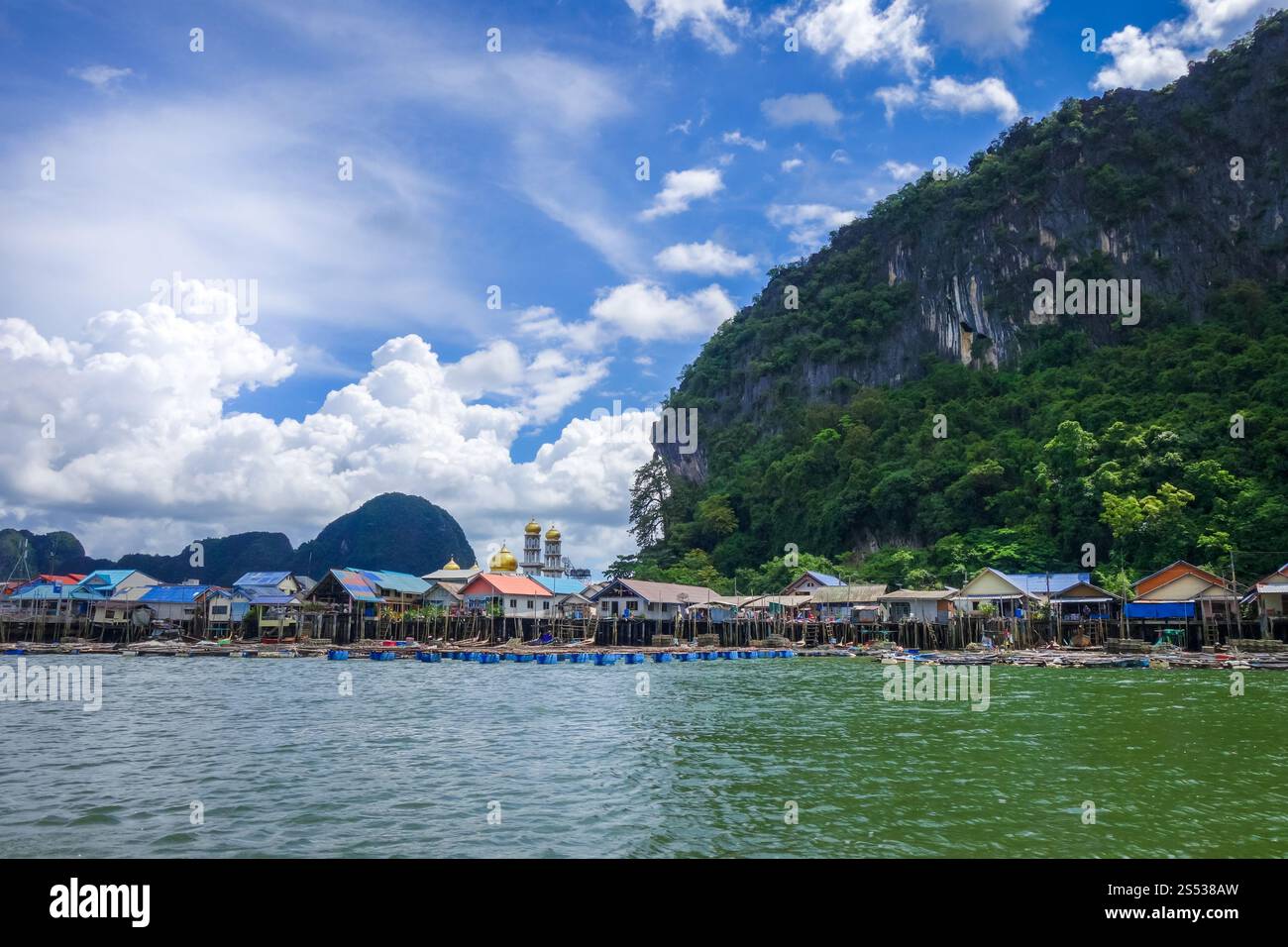 Koh Panyi fishing village in Phang Nga Bay, Thailand. Koh Panyi fishing ...