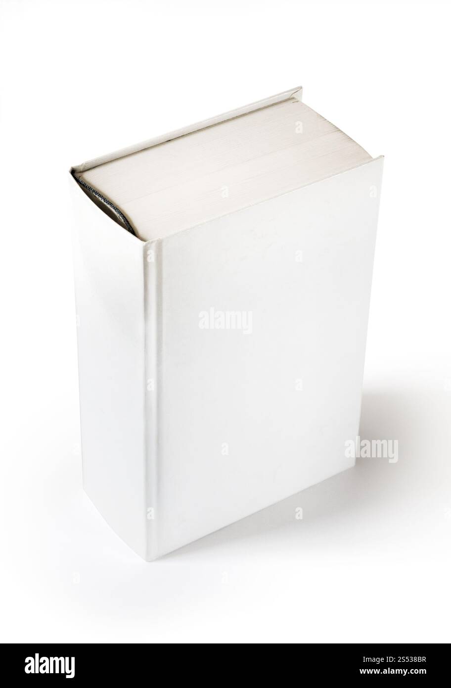 Closed blank dictionary, book mockup, isolated on white. Closed blank ...