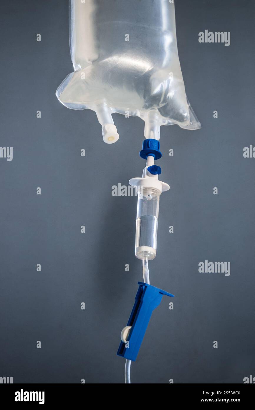 Intravenous infusion drip equipment in hospital. Intravenous drip ...