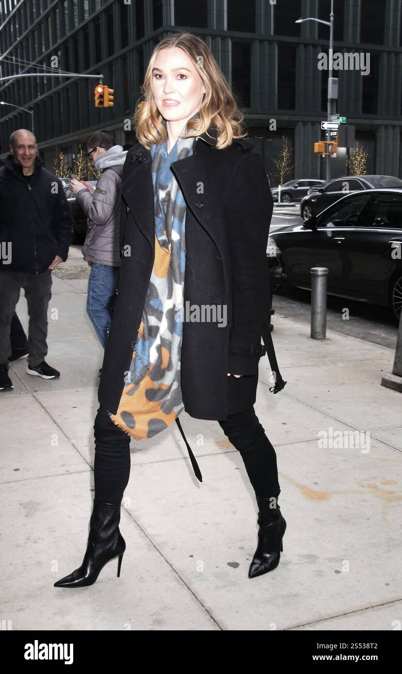 New York, NY, USA. 13th Jan, 2025. Julia Stiles seen at Watch What ...