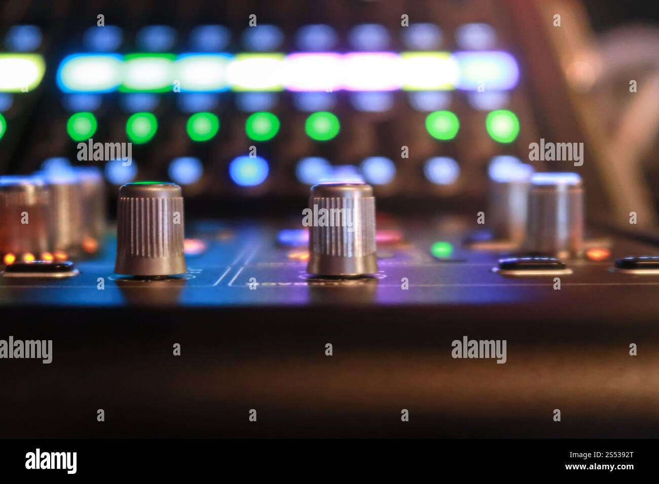 DJ CD player audio mixer and amplifier in nightclub Stock Photo - Alamy