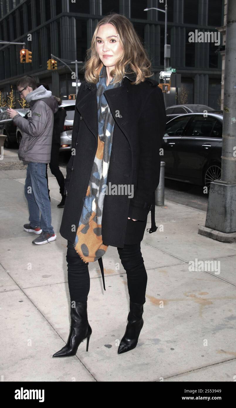 New York, NY, USA. 13th Jan, 2025. Julia Stiles seen at Watch What ...