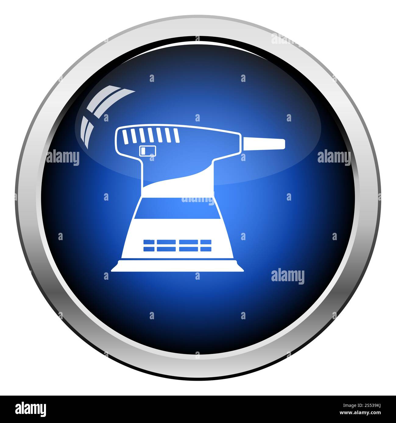 Grinder icon. Glossy Button Design. Vector Illustration Stock Photo - Alamy
