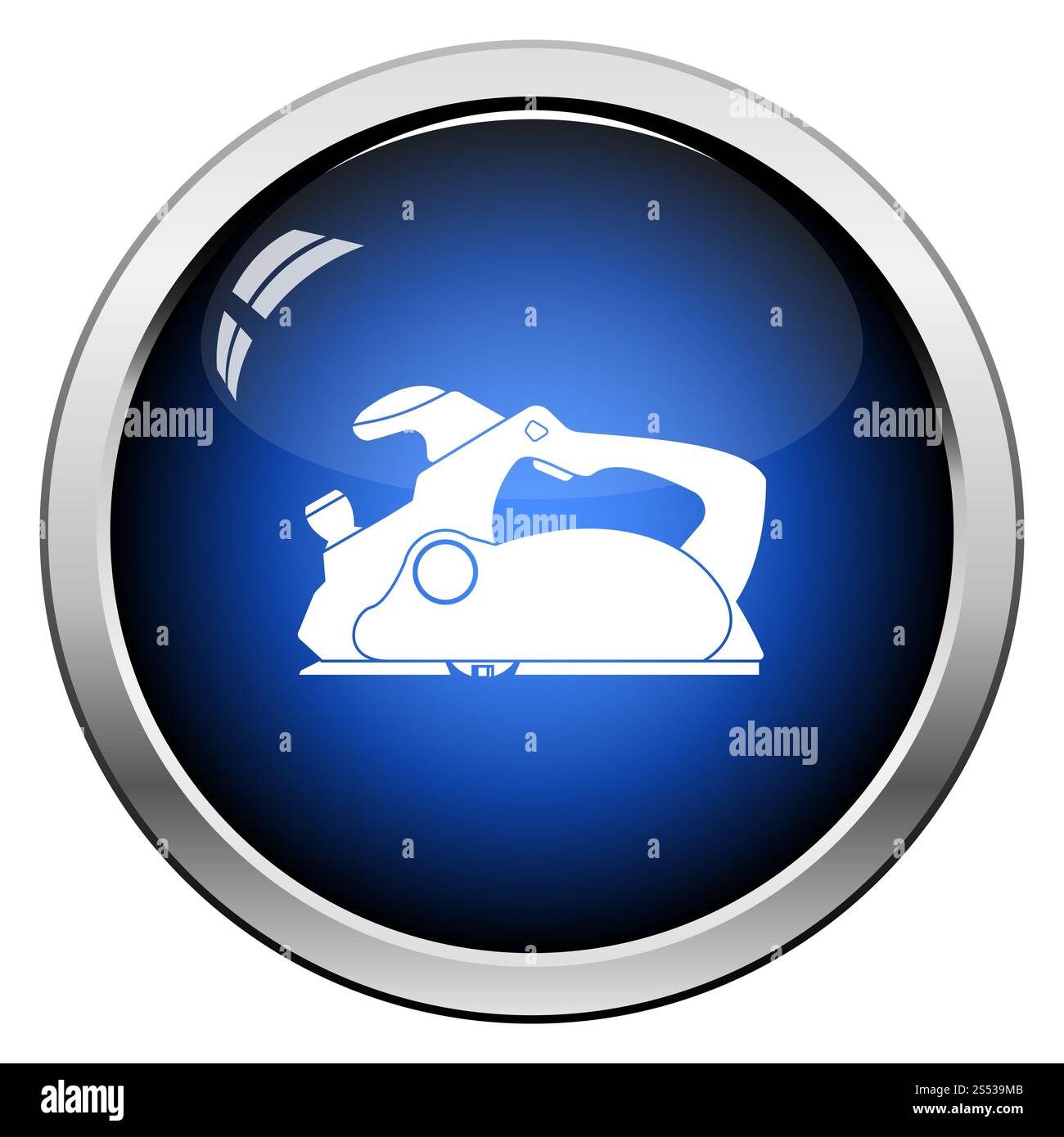 Electric planer icon. Glossy Button Design. Vector Illustration Stock ... Electric planer icon. Glossy Button Design. Vector Illustration Stock ...