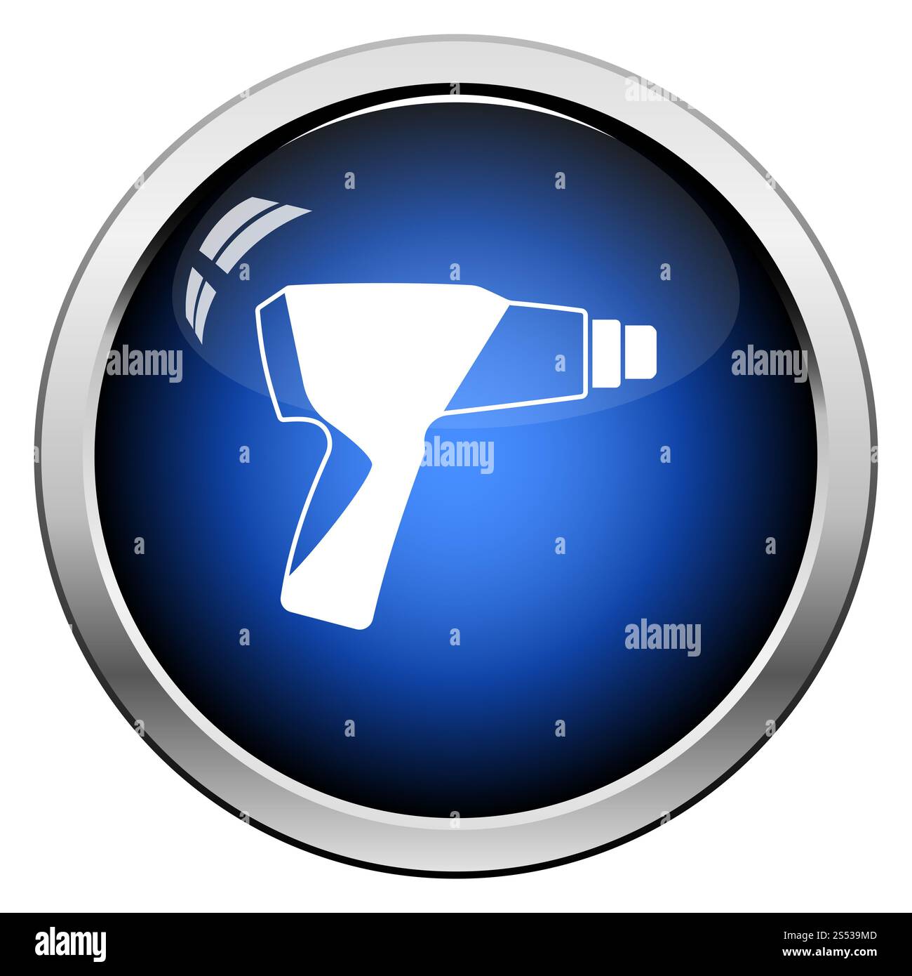 Electric industrial dryer icon. Glossy Button Design. Vector Illustration Stock Photo - Alamy