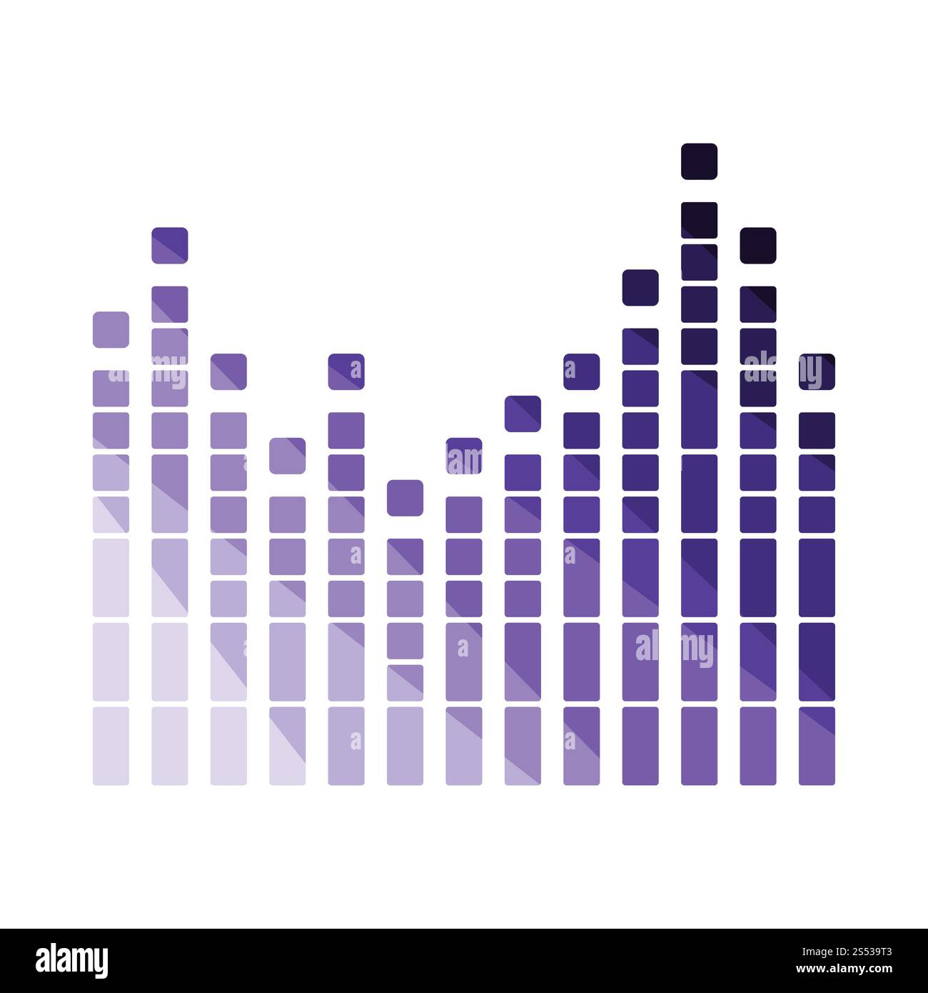 Graphic equalizer icon. Flat color design. Vector illustration Stock ...