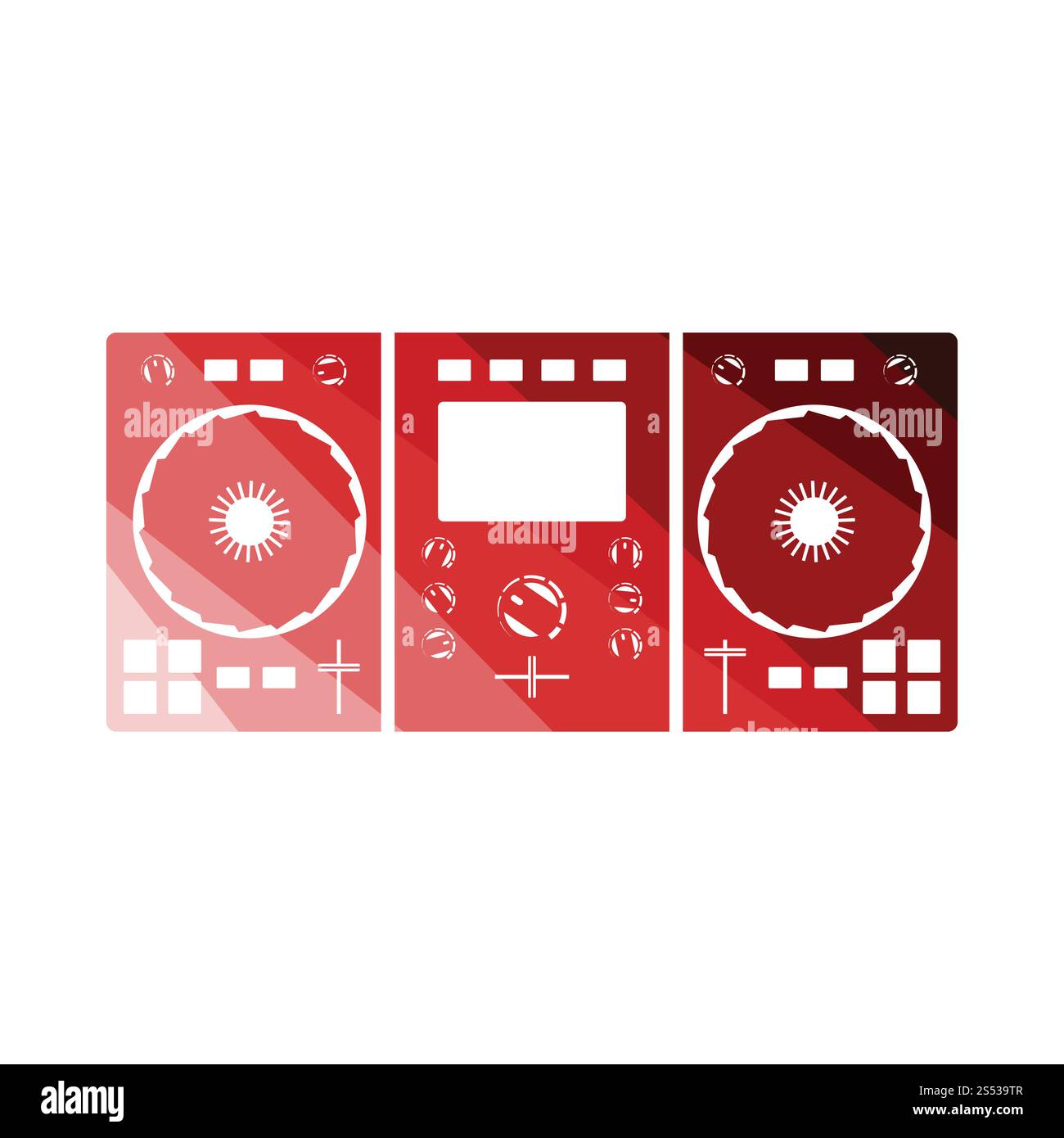 Dj icon silhouette design Cut Out Stock Images & Pictures - Alamy