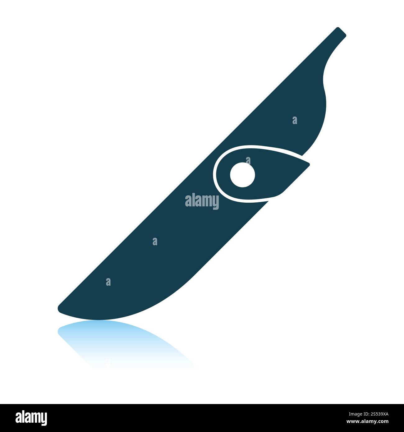 Knife scabbard icon. Shadow reflection design. Vector illustration ...