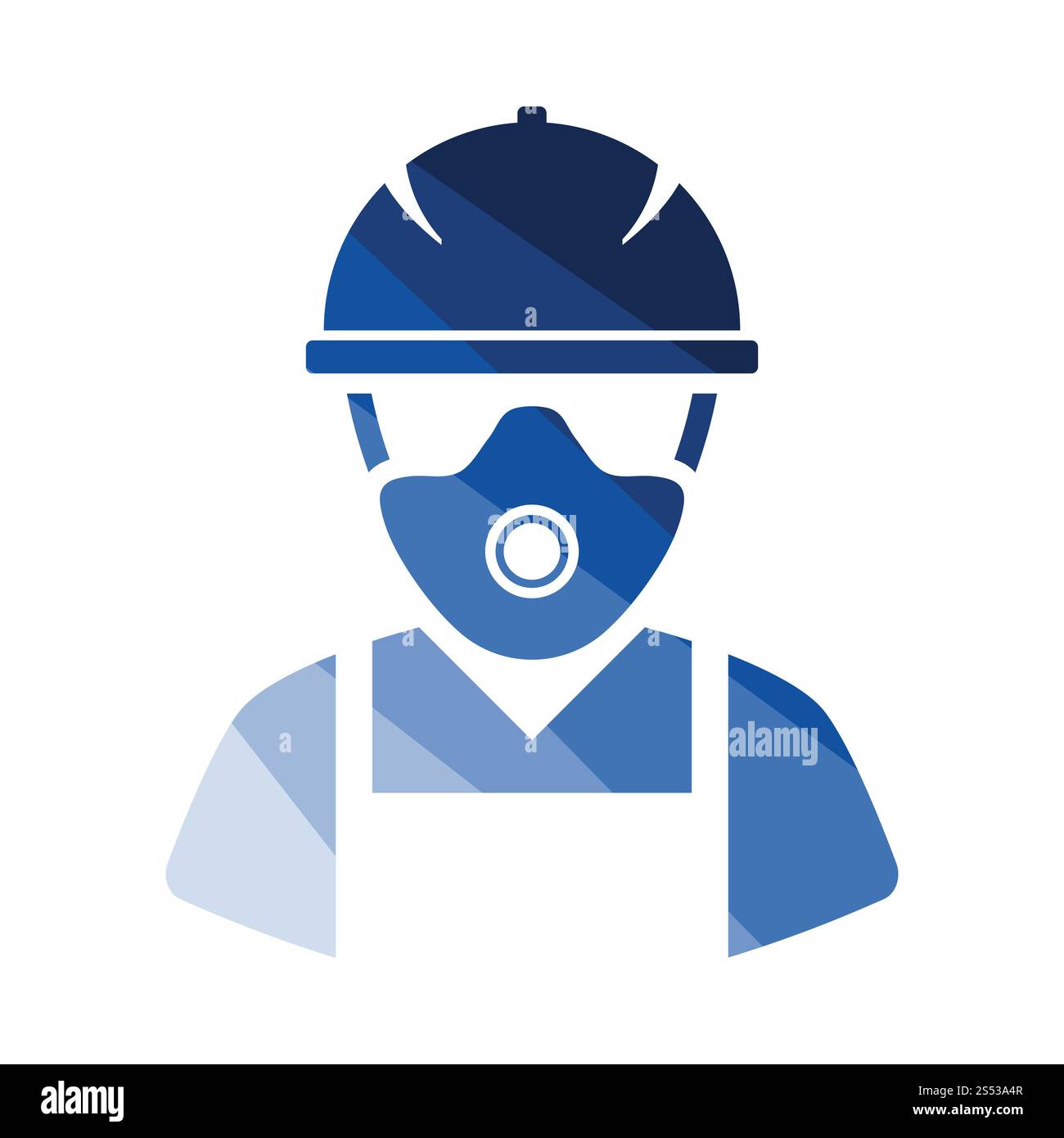 Repair worker icon. Flat color design. Vector illustration Stock Photo ...
