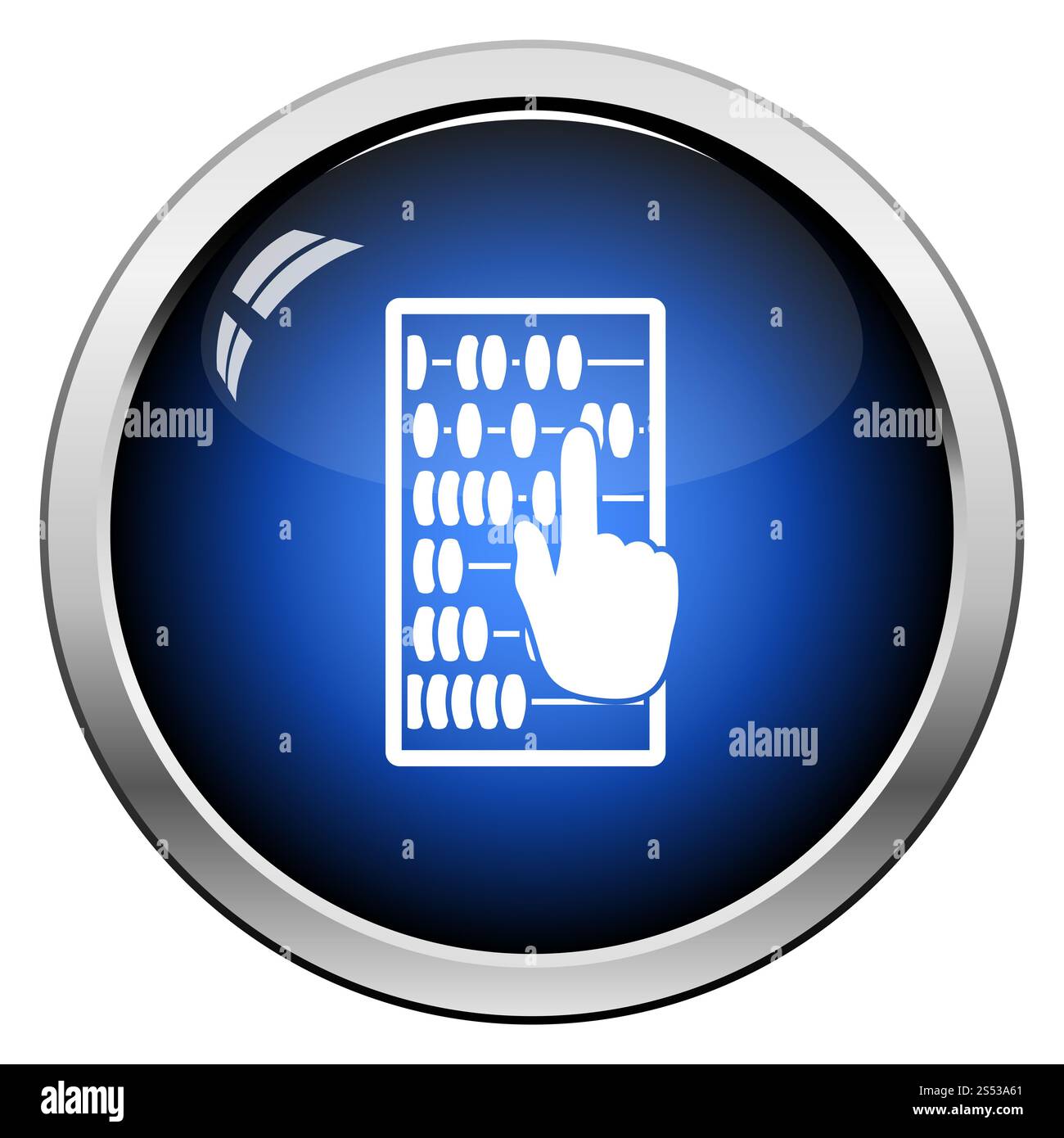 Abacus Icon. Glossy Button Design. Vector Illustration Stock Photo - Alamy Abacus Icon. Glossy Button Design. Vector Illustration Stock Photo - Alamy