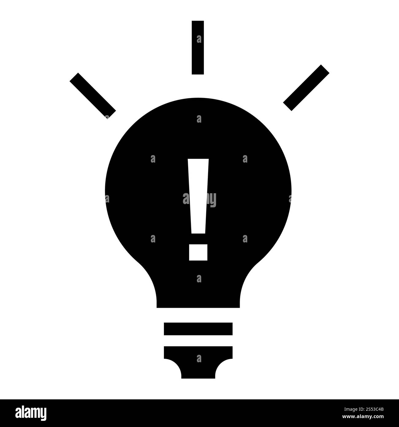 New idea bulb icon. Simple illustration of new idea bulb vector icon ...