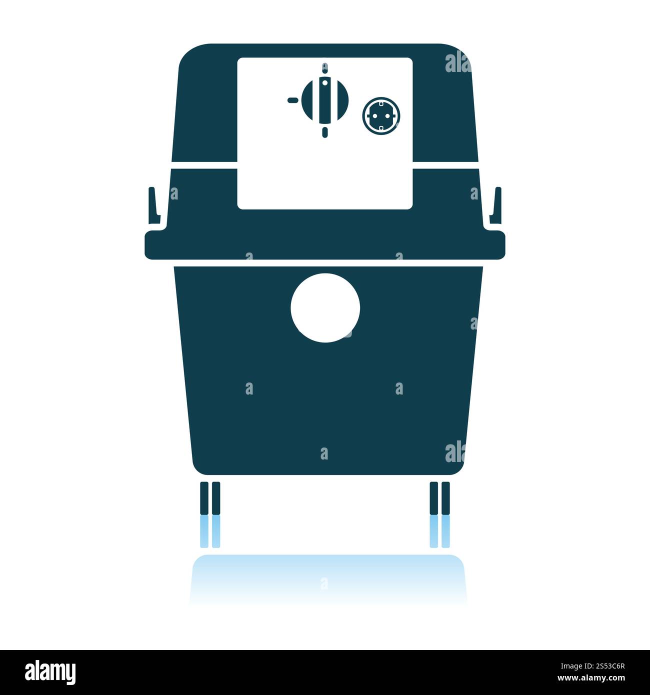 Vacuum Cleaner Icon. Shadow Reflection Design. Vector Illustration ...
