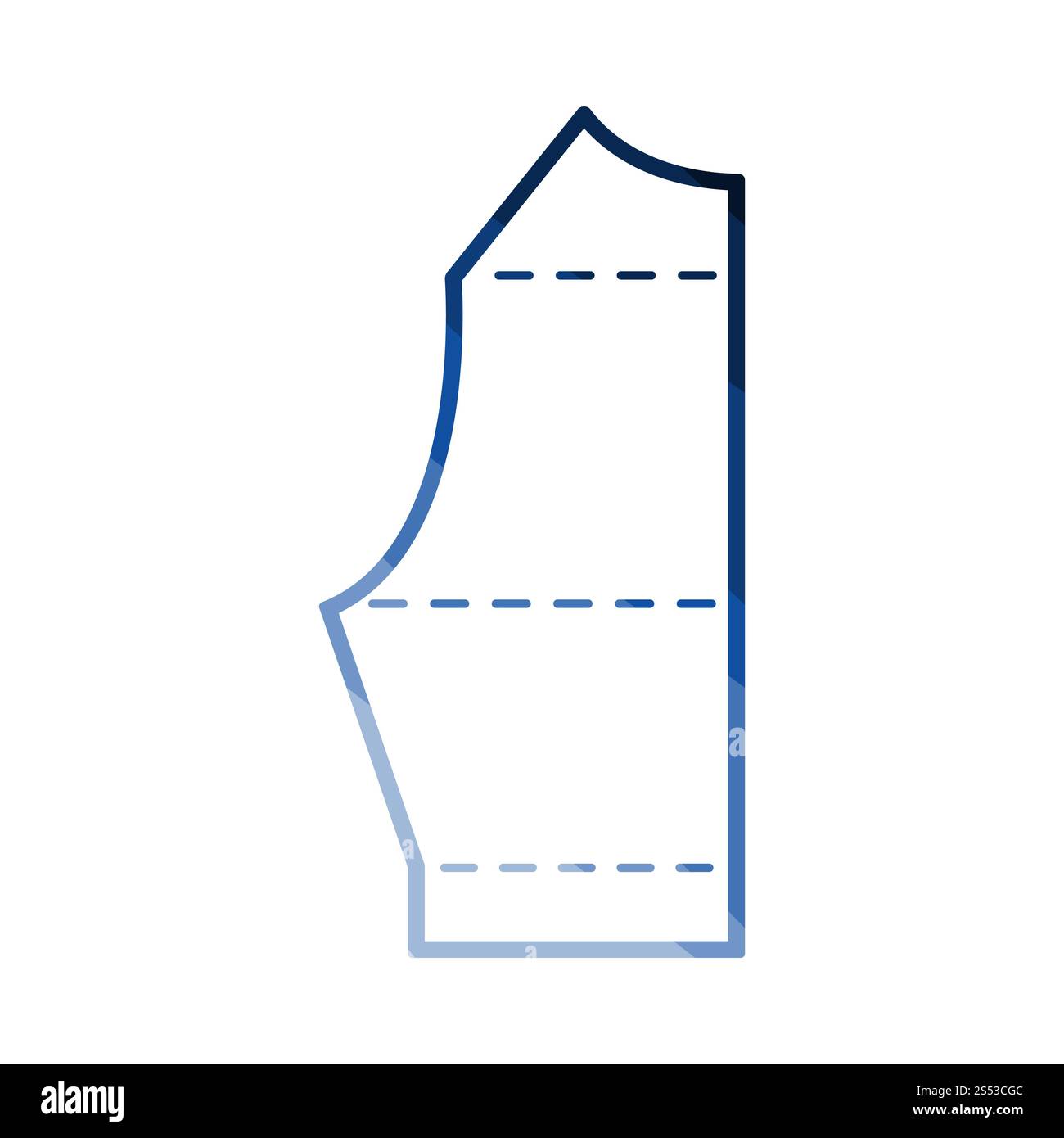 Sewing Pattern Icon. Flat Color Ladder Design. Vector Illustration ...