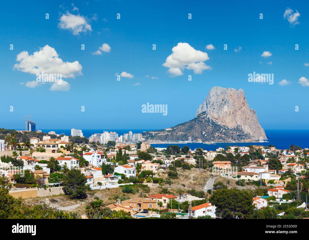 Famous Rock (Penon de Ifach) of Calp town at Costa Blanca, Valencia ...