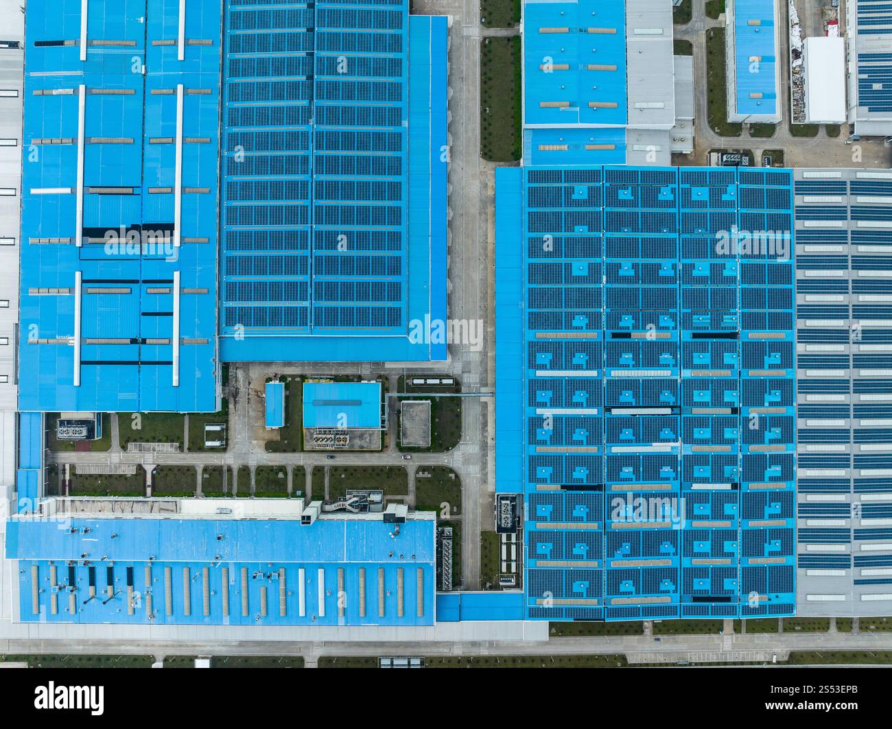 Taizhou, China. 14th Jan, 2025. An aerial photo shows the Geely ...