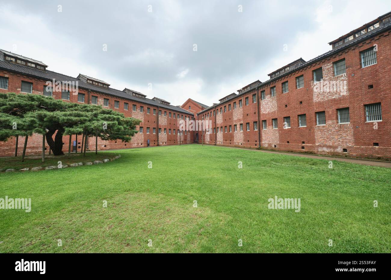 Exterior view of some of the red brick buildings. At the Seodaemun ...