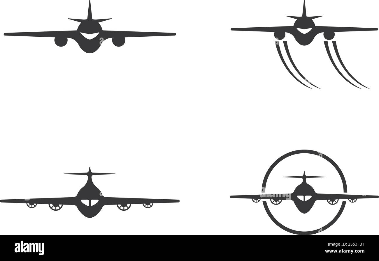 Plane logo vector template Stock Vector Image & Art - Alamy