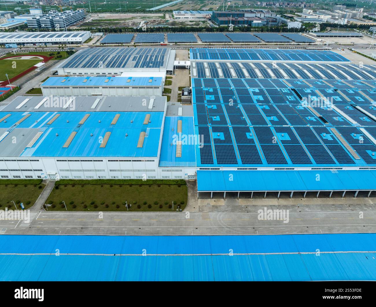 Taizhou, China. 14th Jan, 2025. An aerial photo shows the Geely ...