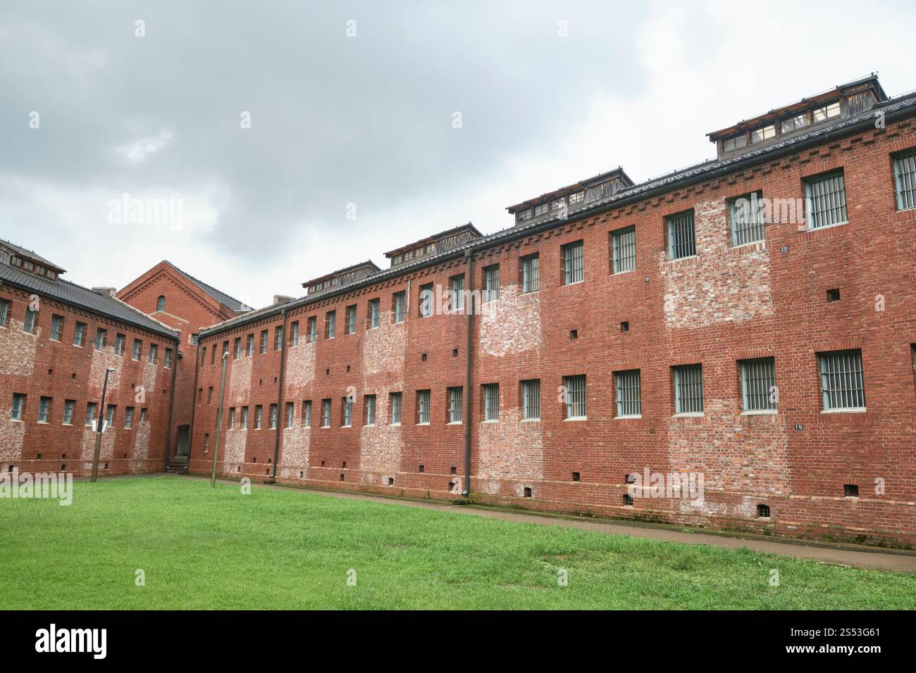 Exterior view of some of the red brick buildings. At the Seodaemun ...