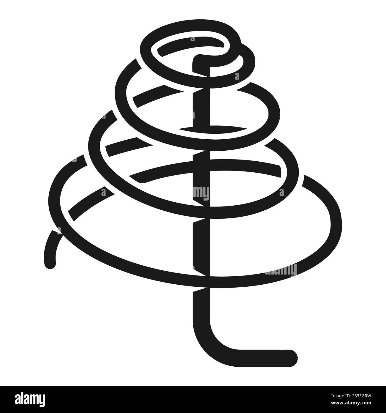 Spark coil icon. Simple illustration of spark coil vector icon for web ...