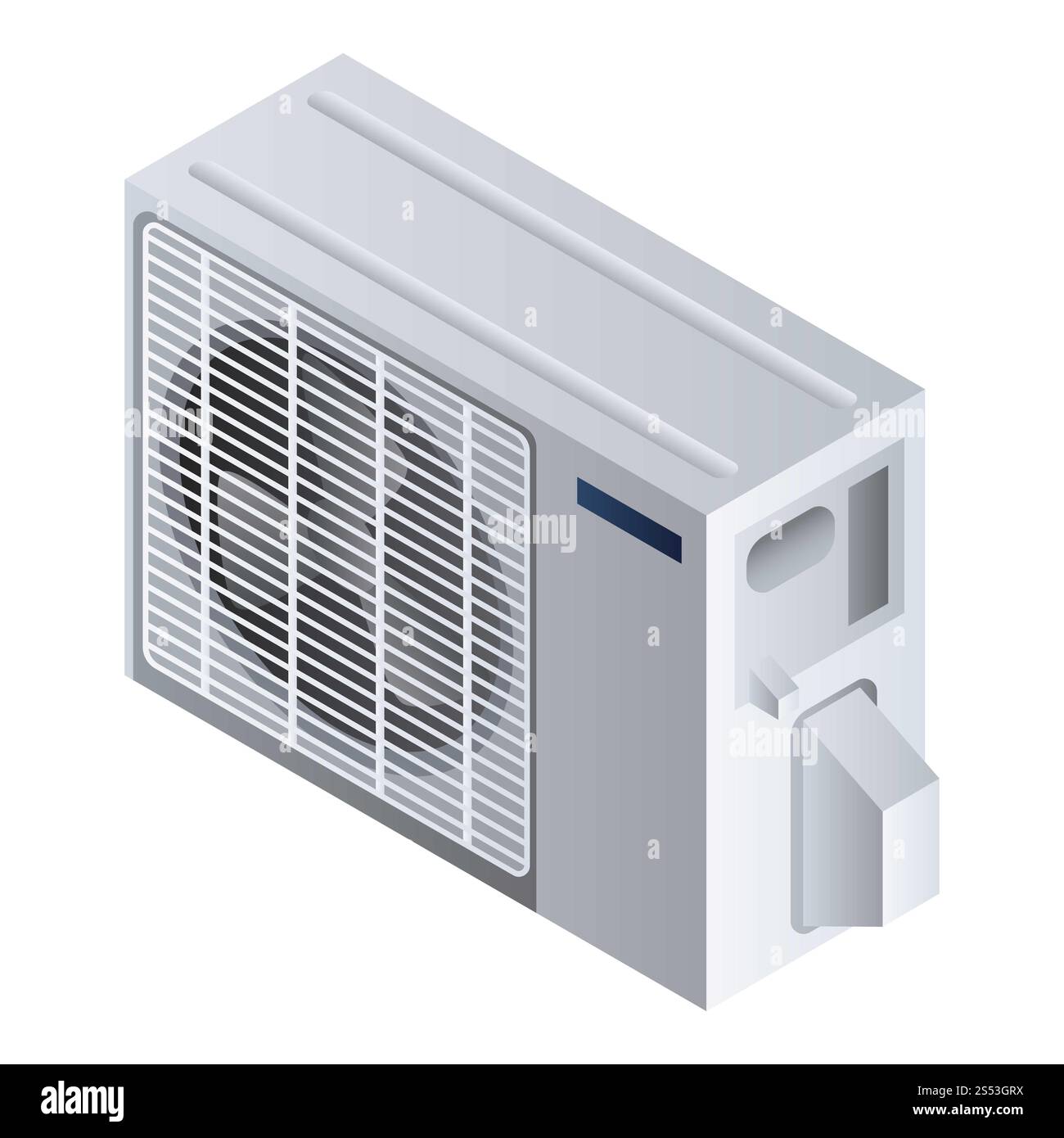 Outdoor fan conditioner icon. Isometric of outdoor fan conditioner ...