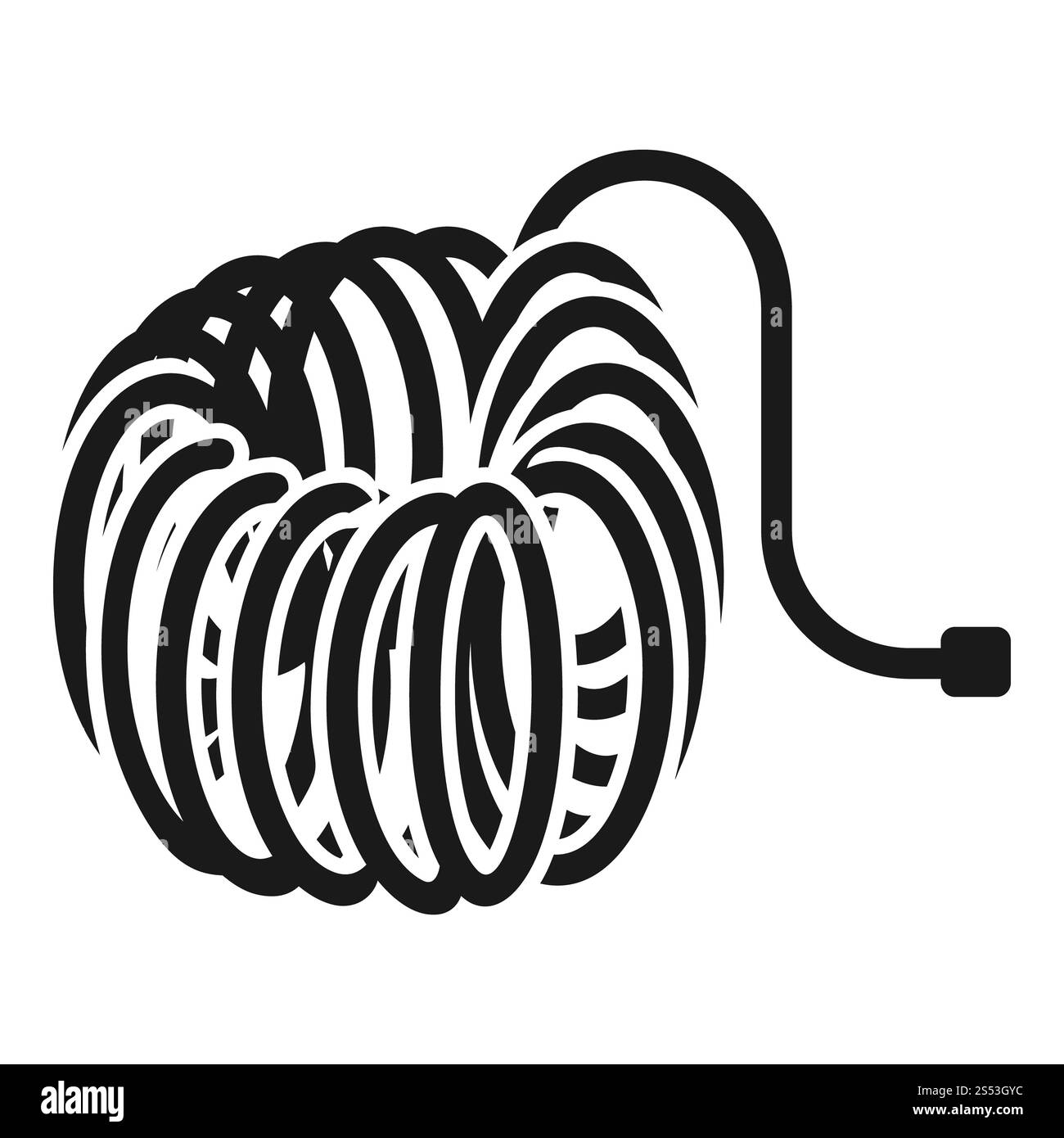 Air hose icon. Simple illustration of air hose vector icon for web ...
