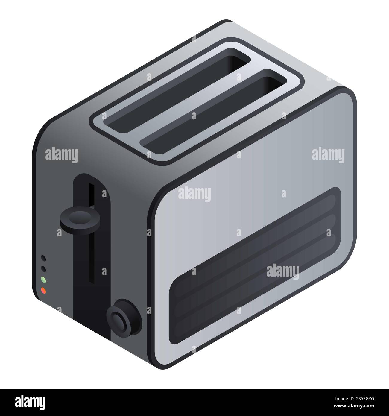 Modern toaster icon. Isometric of modern toaster vector icon for web ...