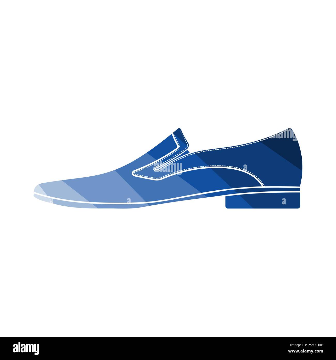 Man Shoe Icon. Flat Color Ladder Design. Vector Illustration Stock ...