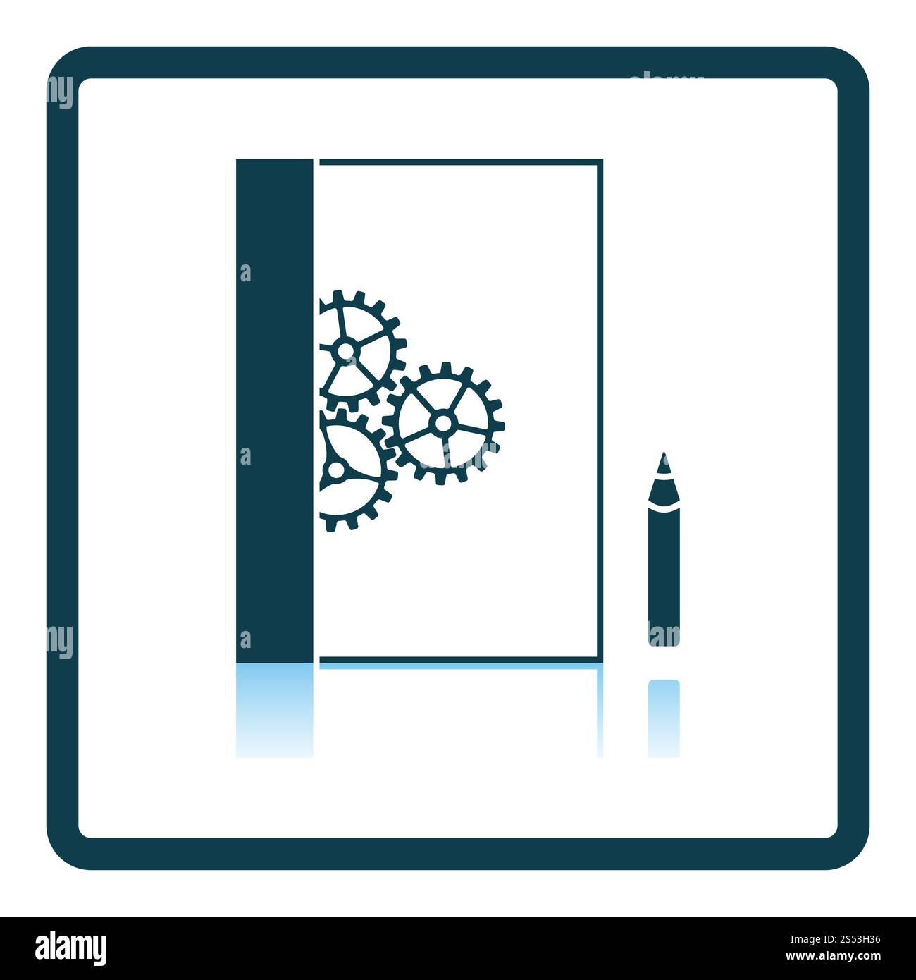 Product Development Icon. Square Shadow Reflection Design. Vector ...