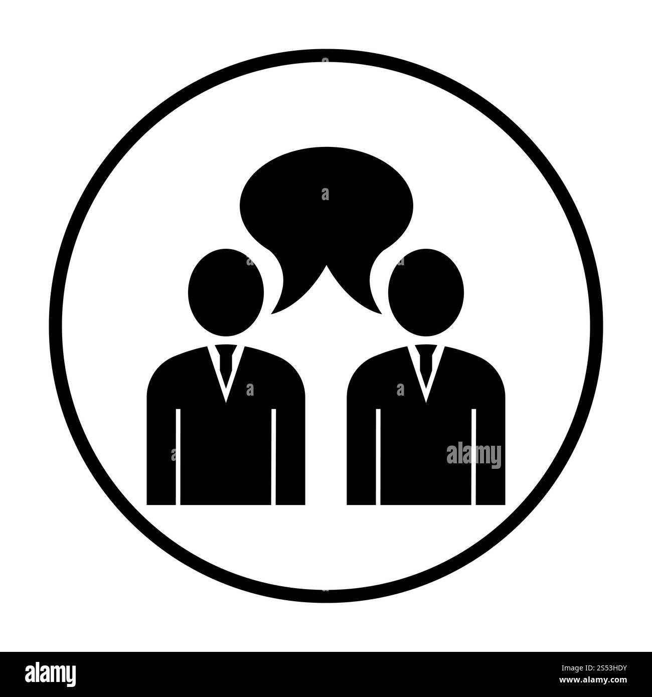 Chat icon vector male Cut Out Stock Images & Pictures - Alamy