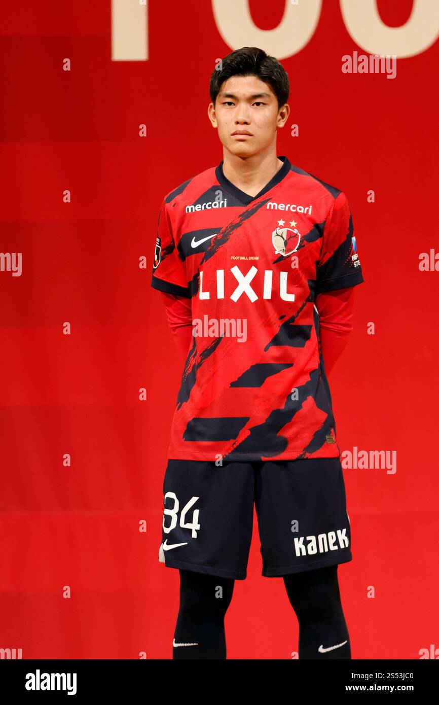 Ibaraki, Japan. 12th Jan, 2025. Homare Tokuda (Antlers) Football/Soccer : 2025 Kashima Antlers ...